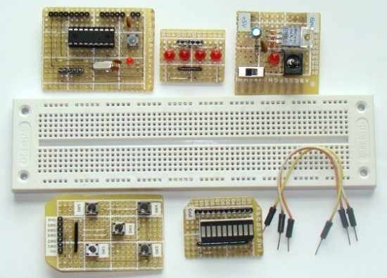 DIY plug-in modules to make microcontroller breadboarding easier ...