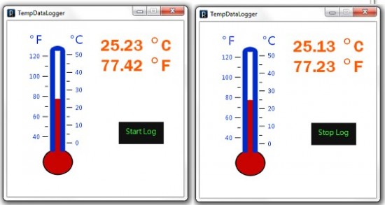 Low cost temperature data logger using PIC and Processing | Embedded Lab