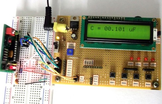 Making a digital capacitance meter using microcontroller | Embedded Lab