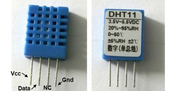 Measurement of temperature and relative humidity using DHT11 sensor and ...