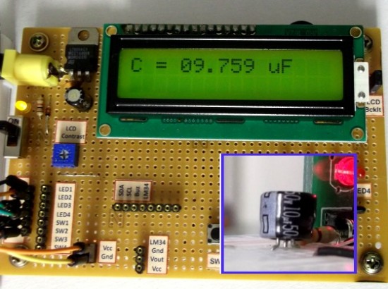 Making a digital capacitance meter using microcontroller | Embedded Lab
