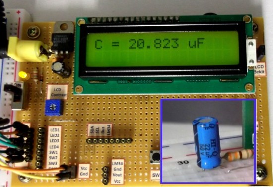 Making a digital capacitance meter using microcontroller | Embedded Lab