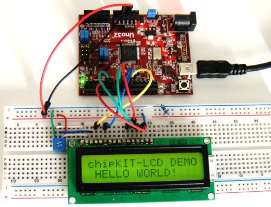 chipKIT Tutorial 4: Interfacing a character LCD | Embedded Lab
