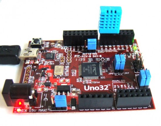 chipKIT Project 2: Temperature and relative humidity logger | Embedded Lab