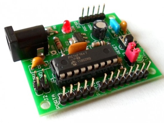 Breakout Board For Pic16f1847 Microcontroller Embedded Lab