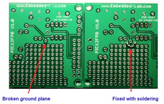 Mini project board for PIC12F series microcontrollers | Embedded Lab
