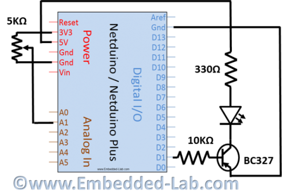 Day1_FlashingLEDwithPot_CircuitDiagram | Embedded Lab