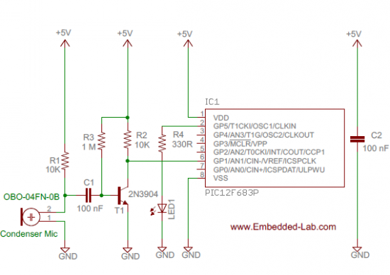Making a simple clap switch | Embedded Lab