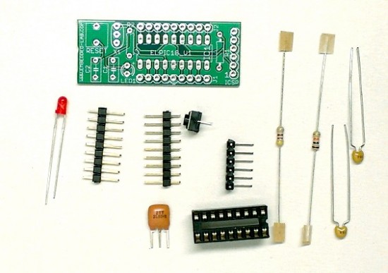 Mini breakout board for 18-pin PIC16F series microcontrollers | Embedded Lab
