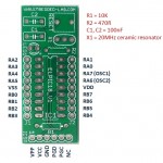 Mini breakout board for 18-pin PIC16F series microcontrollers | Embedded Lab