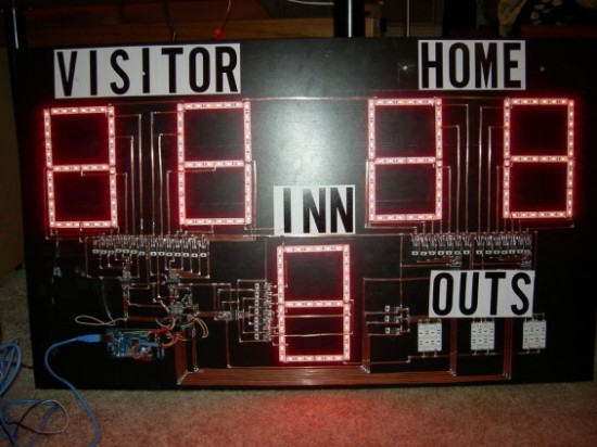 DIY remote-controlled electronic scoreboard using LED strips | Embedded Lab