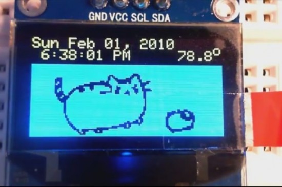 Arduino Oled Clock Plus Thermometer Embedded Lab
