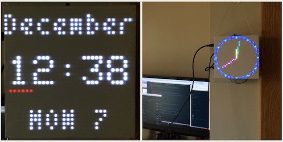 RGB LED matrix clock with IR control | Embedded Lab