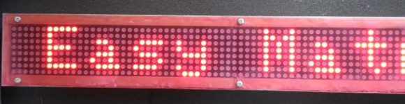Wifi enabled 8×64 pixel LED matrix display | Embedded Lab