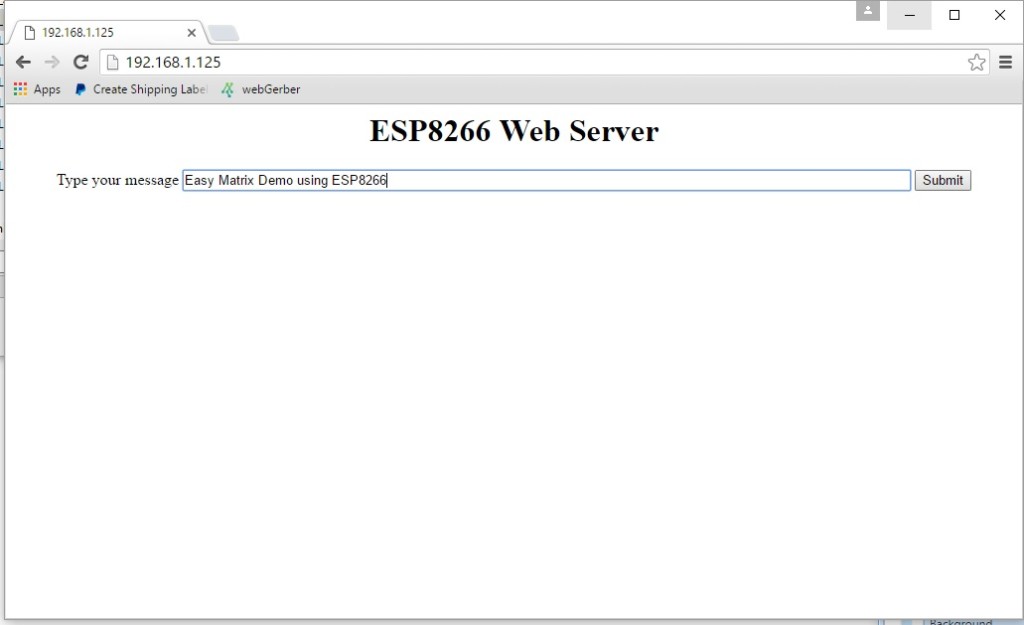 Wifi enabled 8×64 pixel LED matrix display | Embedded Lab