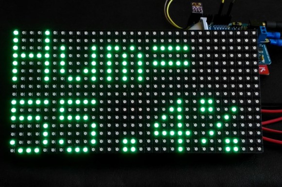 RGB matrix displays time and environmental data | Embedded Lab