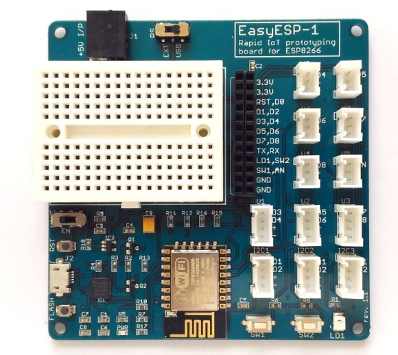 EasyESP-1: A rapid prototyping and development board for ESP8266 | Embedded Lab