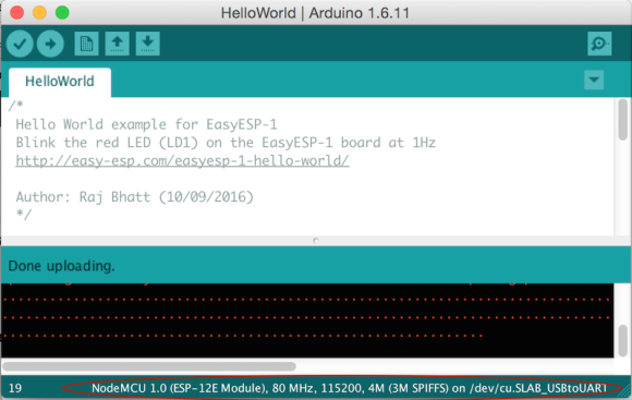 Tutorial 2 Easyesp 1 Hello World” Example Embedded Lab